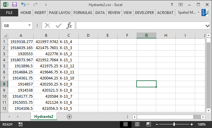 Import CSV Into AutoCAD Spatial Manager