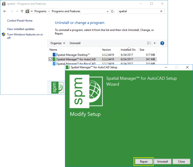 “Repair” to add/update CAD versions - Blog